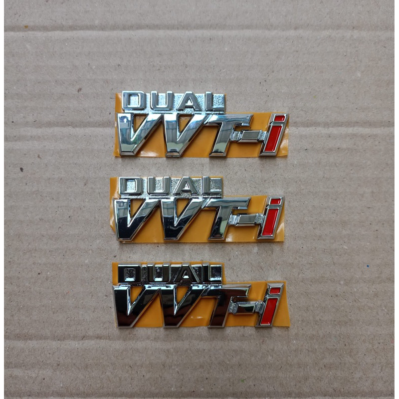 Jual EMBLEM TULISAN DUAL VVTI KECIL MOBIL TOYOTA | Shopee Indonesia