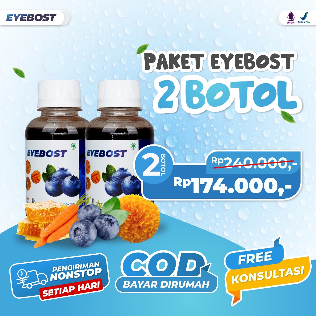 Jual Eyebost Paket 2 Botol - Madu Herbal Vitamin Mata Ampuh Atasi Mata ...