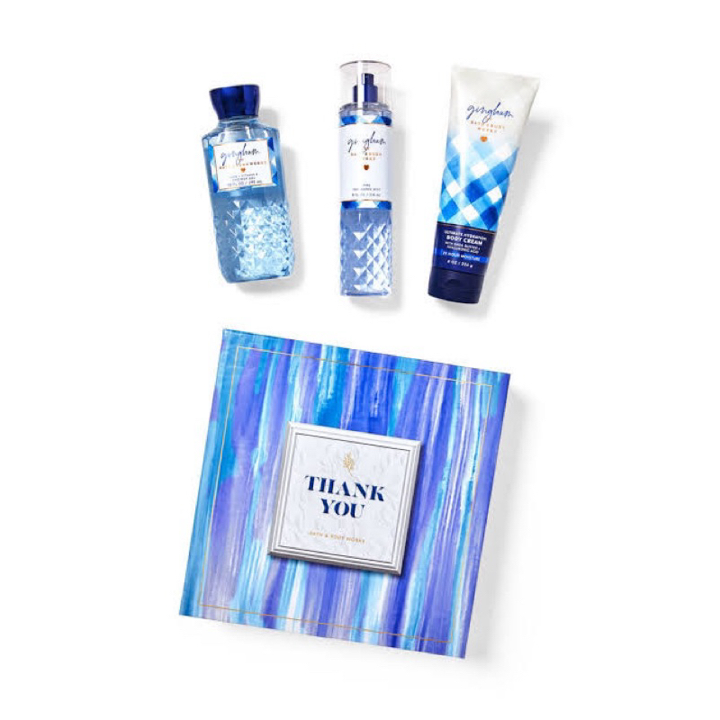 Jual BBW GINGHAM Gift Box Set FULL SIZE SET (THANK YOU) | Shopee Indonesia