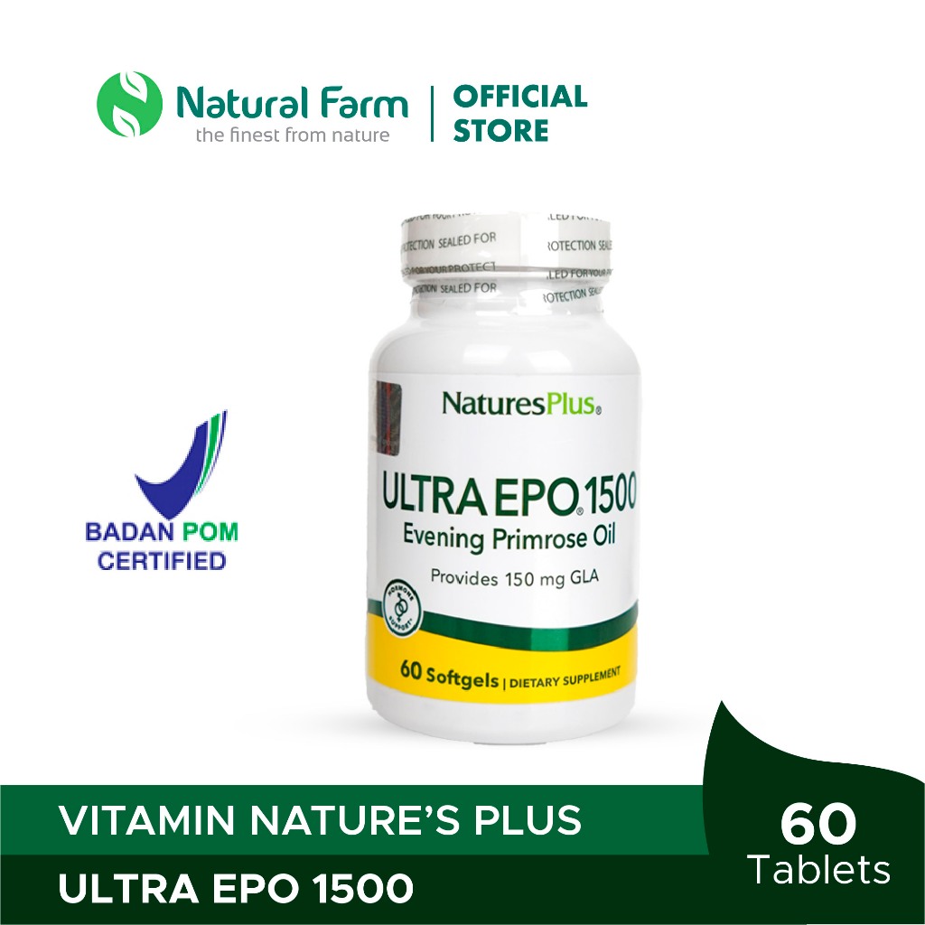Jual Natures Plus Ultra EPO 1500 - 60 Softgels | Shopee Indonesia