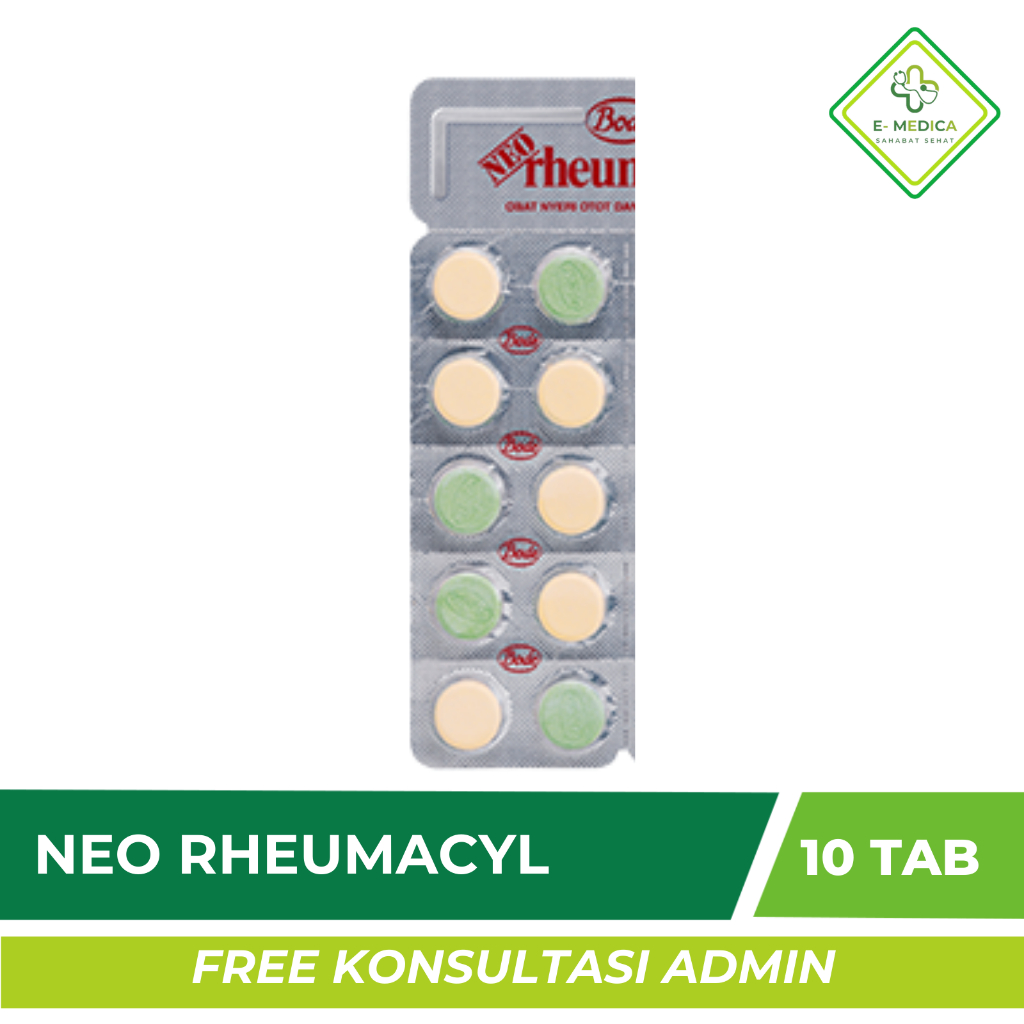 Jual Neo Rheumacyl 1 strip 10 tablet Pereda Nyeri Otot dan Nyeri Sendi ...