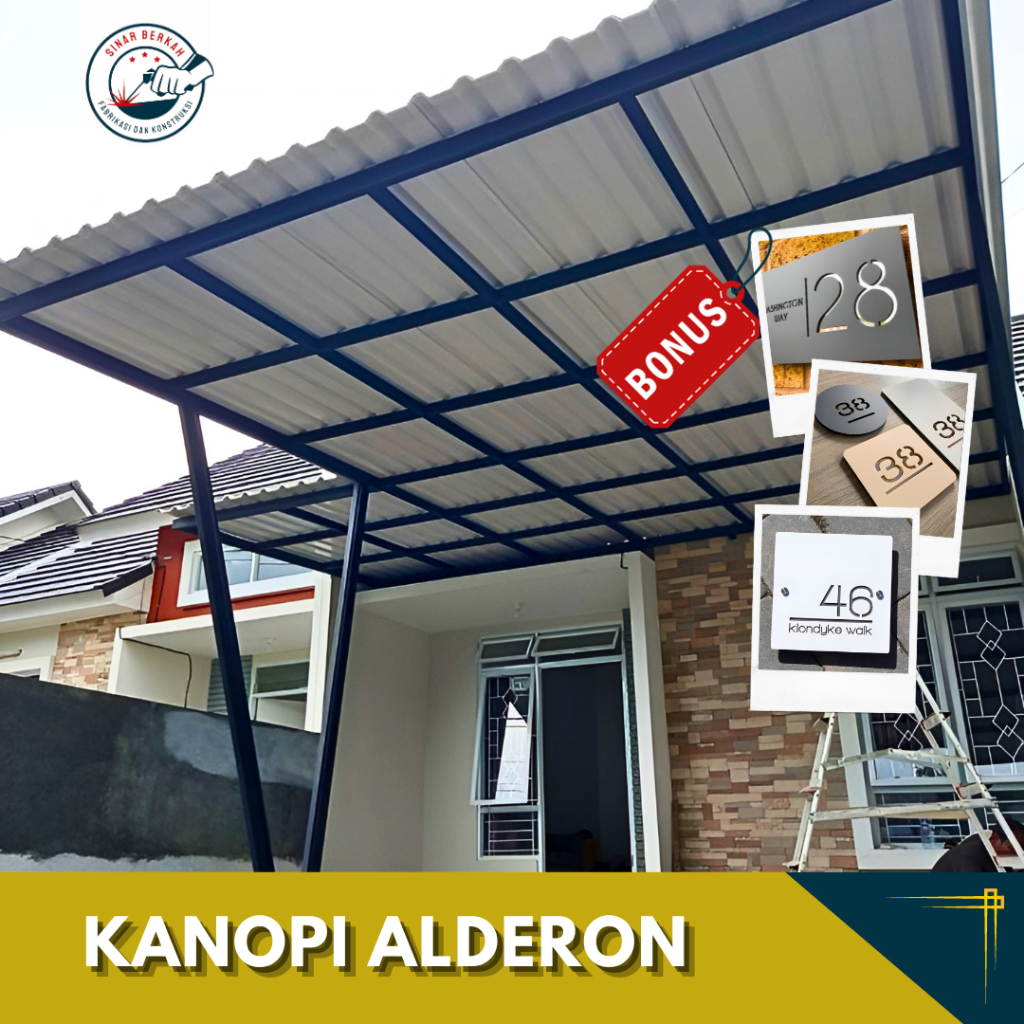 Jual Alderon - Kanopi Baja Ringan - Kanopi Atap Single Layer | Shopee ...
