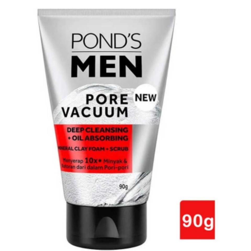 Jual POND'S MEN PORE VACUUM DEEP CLEANSING + OIL ABSORBING 90G | Shopee ...