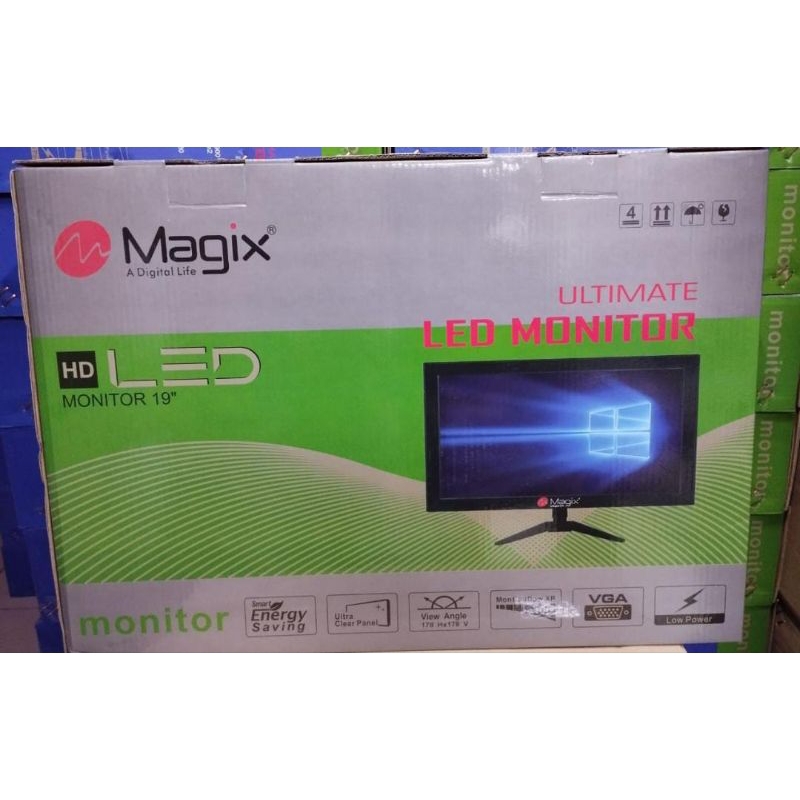 Jual Monitor LED Gaming Wide Screen 19" inch Magix VGA & HDMI | Shopee ...