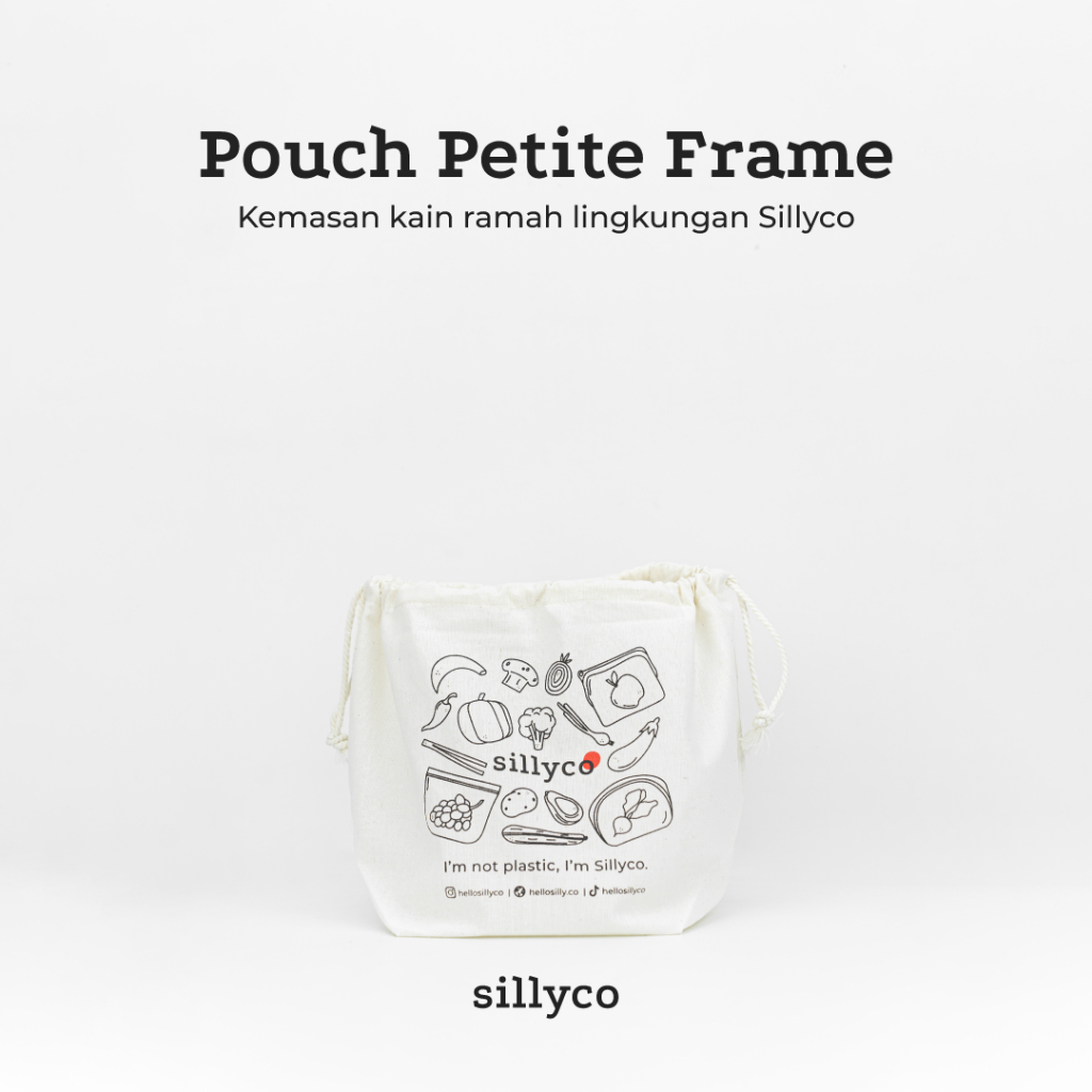 Jual Sillyco - Kemasan Kain Sillyco - Pouch Kain Reusable | Shopee Indonesia