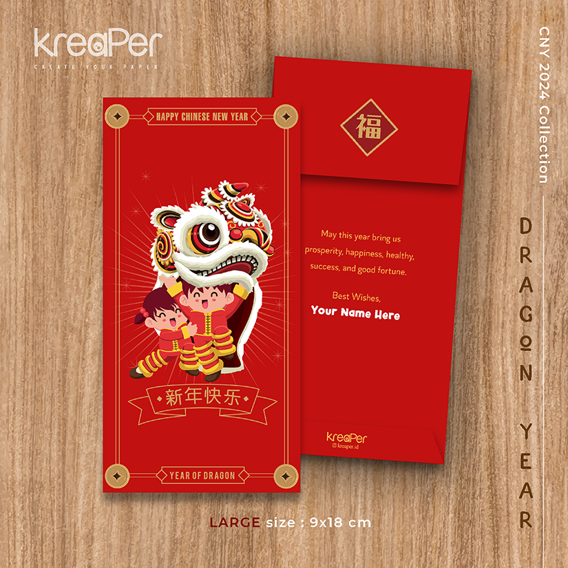 Jual ANGPAO / AMPLOP IMLEK CNY 2024 TAHUN NAGA PREMIUM (DRAGON-14 ...