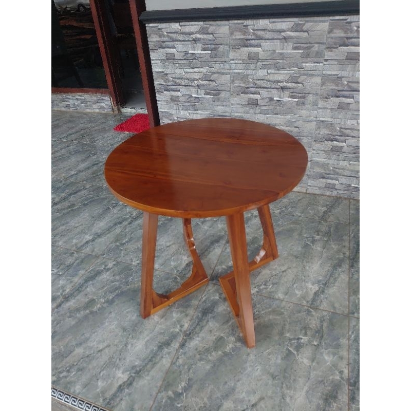Jual MEJA TERAS BUNDAR /meja kafe meja minimalis meja teras outdor meja ...