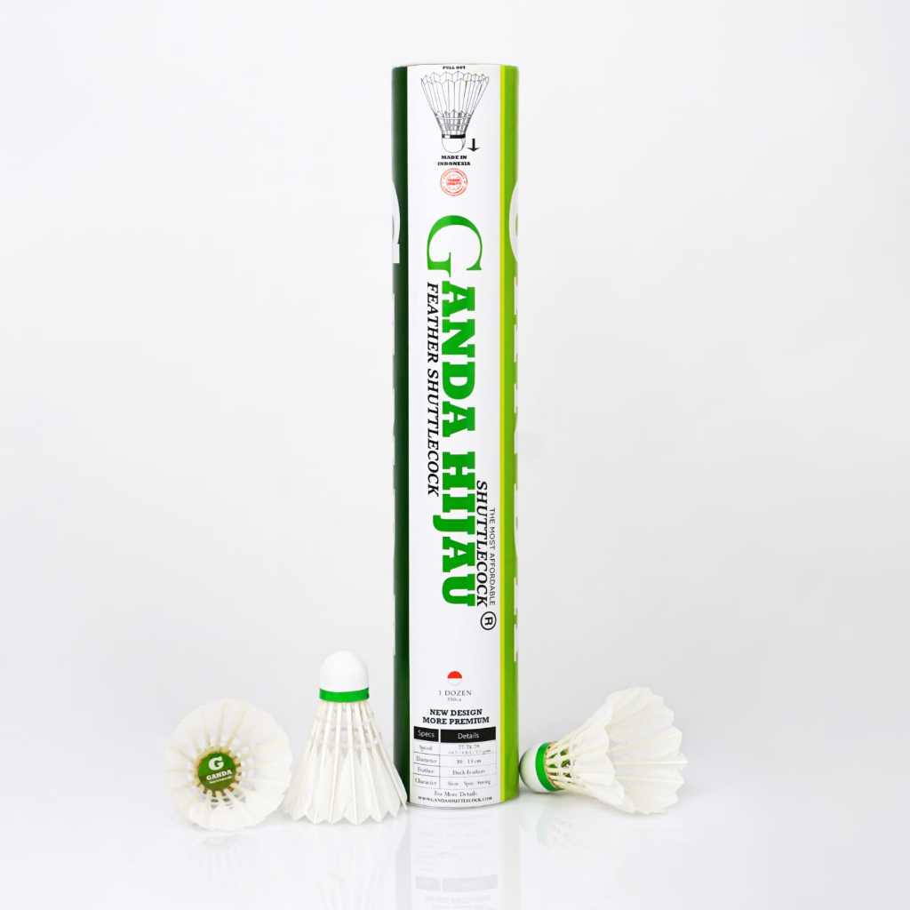 Jual Shuttlecock Super Awet Ganda Hijau | Best Seller | Bulu Angsa ...