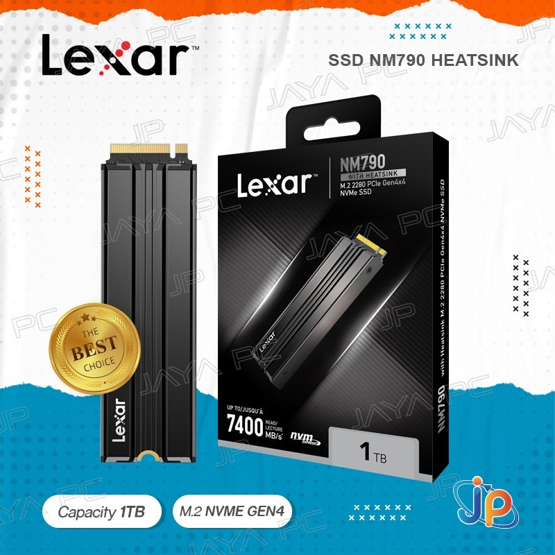 Jual Lexar SSD NM790 Heatsink M.2 Pcie Gen4 Nvme 2280 1TB - NM 790 M2 1 ...