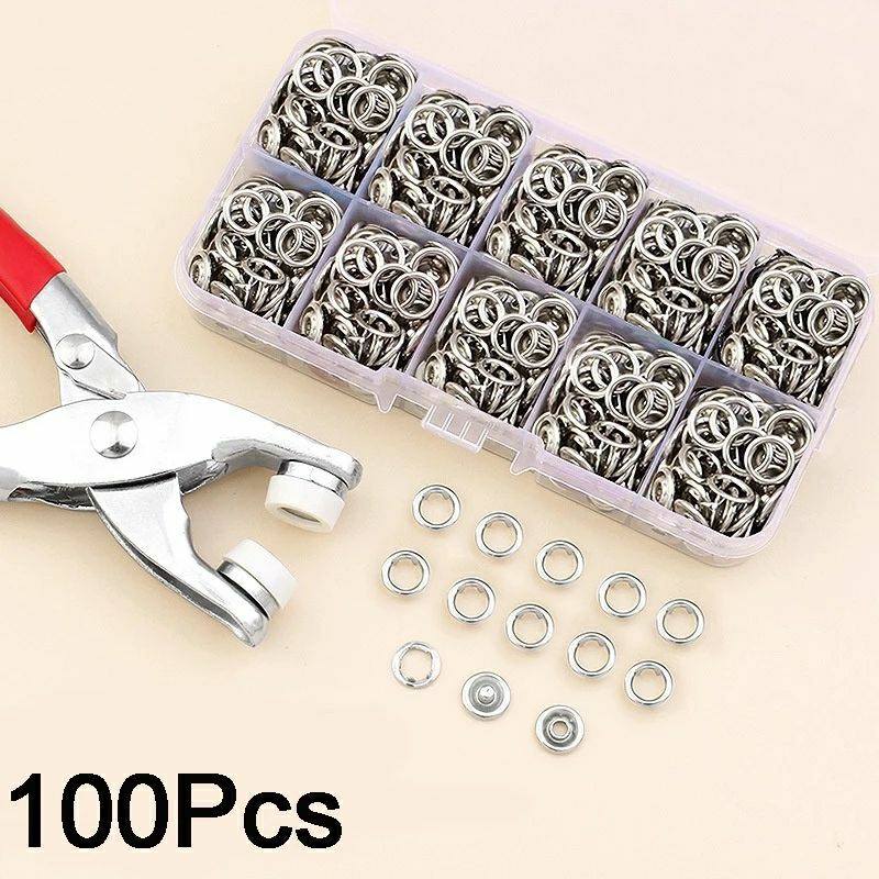 Jual (Tang Kancing Snap + 100 Kancing) Pliers Press The Mounting Button ...