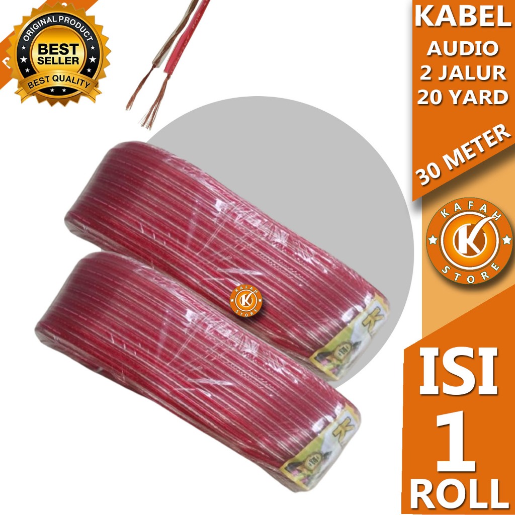 Jual KABEL AUDIO TRANSPARAN 2 JALUR 30 METER kafah store | Shopee Indonesia