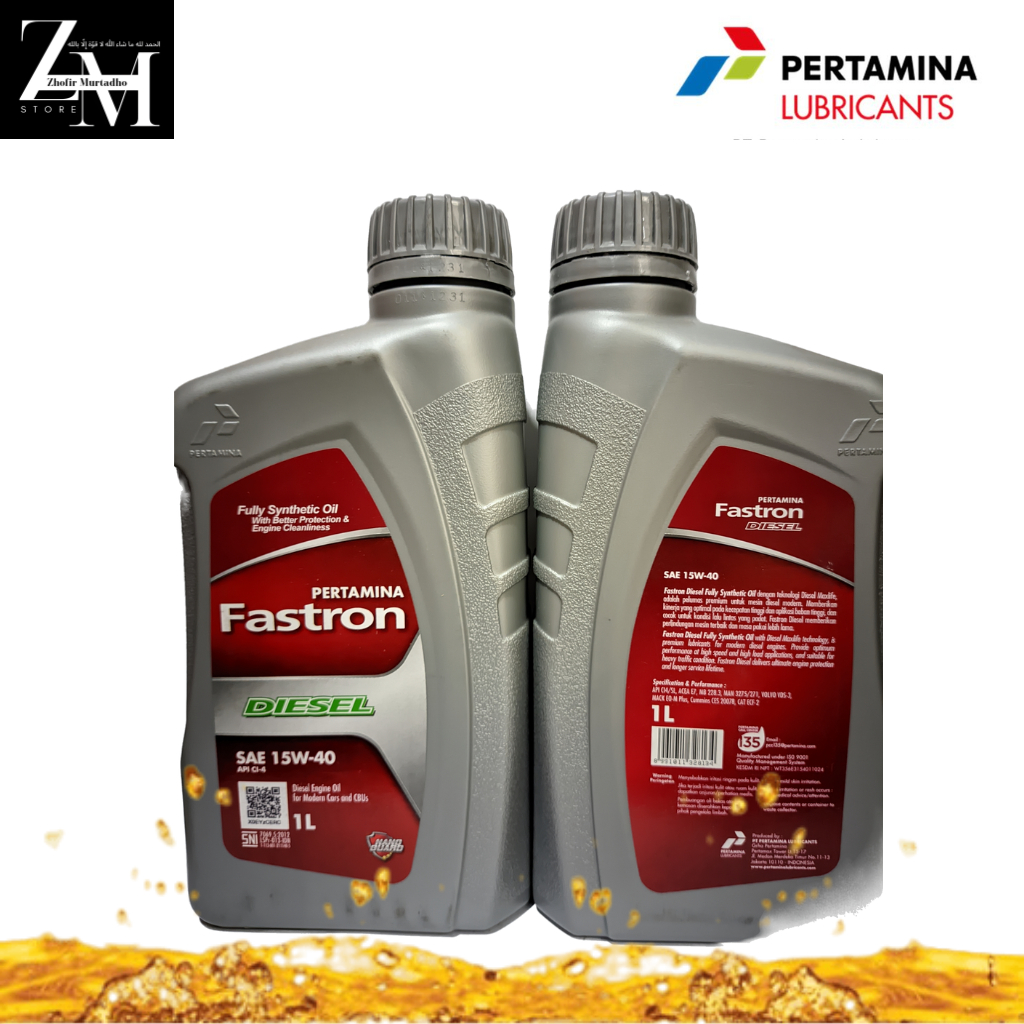 Jual OLI FASTRON DIESEL 15W-40 1 LITER ASLI ORIGINAL PERTAMINA | Shopee ...