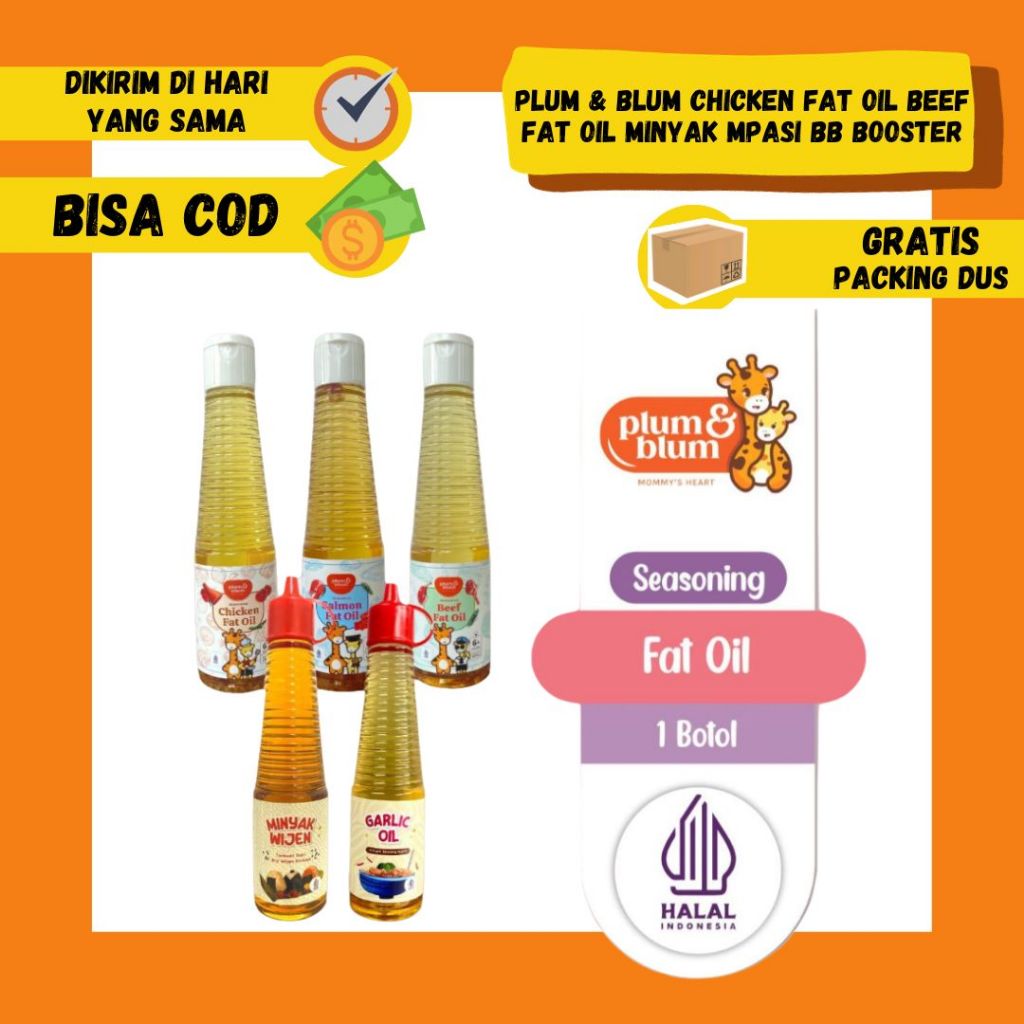 Jual Plum and Blum Chicken Fat Oil Beef Fat Oil Minyak Mpasi BB Booster ...