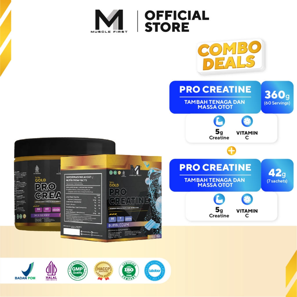 Jual [BUNDLE] MUSCLE FIRST Pro Creatine 360gr + Pro Creatine Box ...