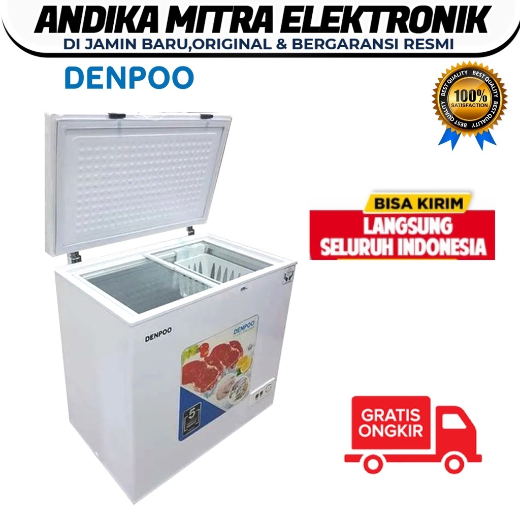 Jual Chest Freezer DENPOO SCF 205 CG (152 Liter) | Shopee Indonesia