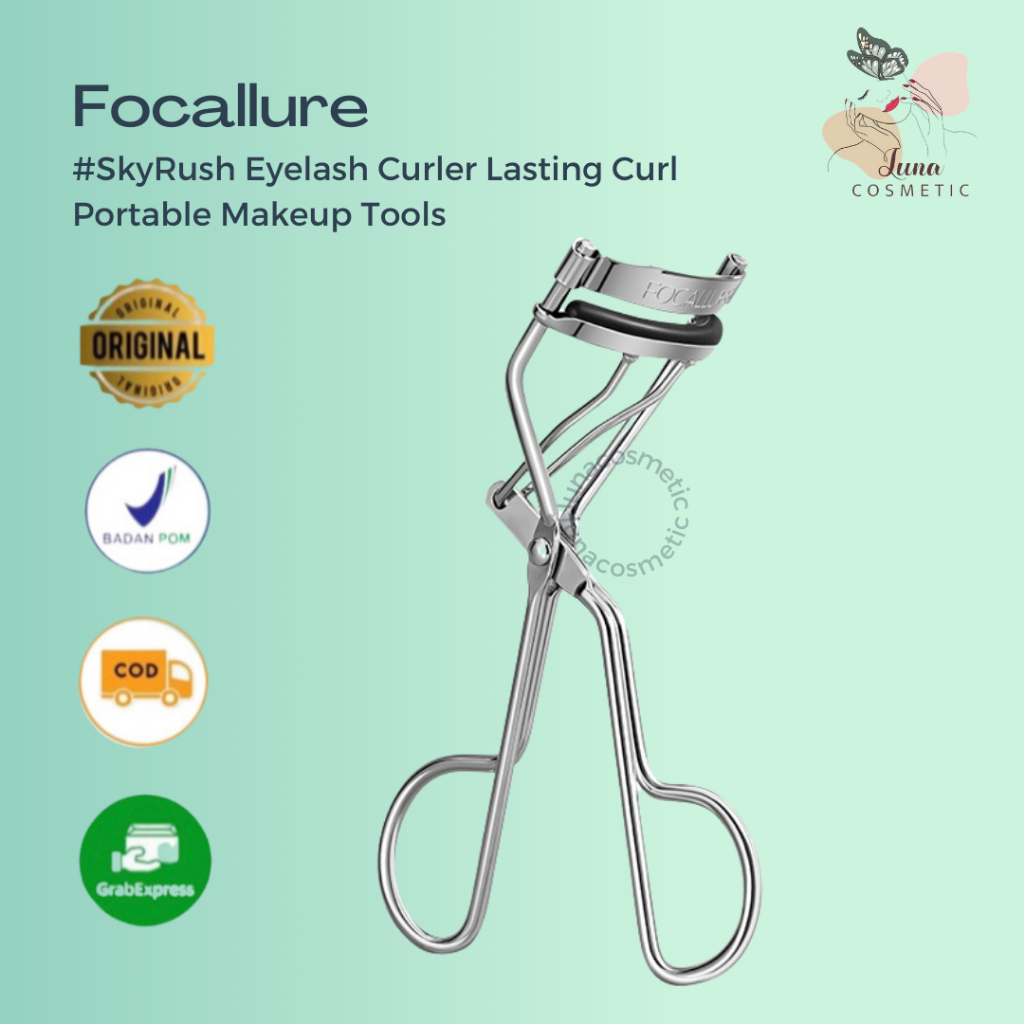 Jual FOCALLURE #SkyRush Eyelash Curler Lasting Curl Portable Makeup ...