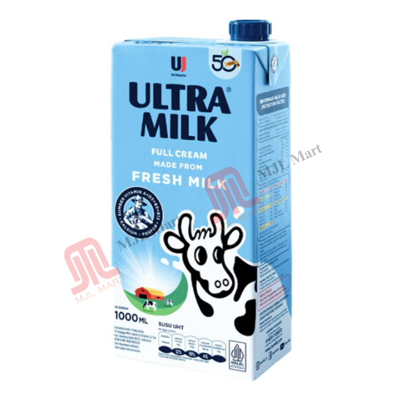 Jual Ultra Milk 1 L / Susu Ultra UHT / Ultra Milk Full Cream | Shopee ...