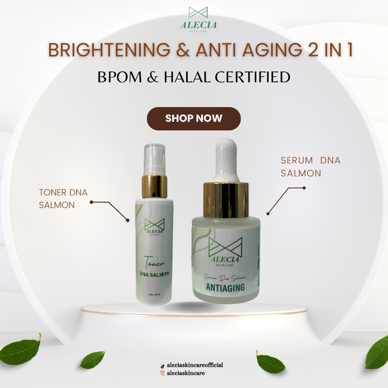 Jual Paket 2in1 Toner & Serum BRIGHTENING & ANTI AGING BPOM&HALAL ...