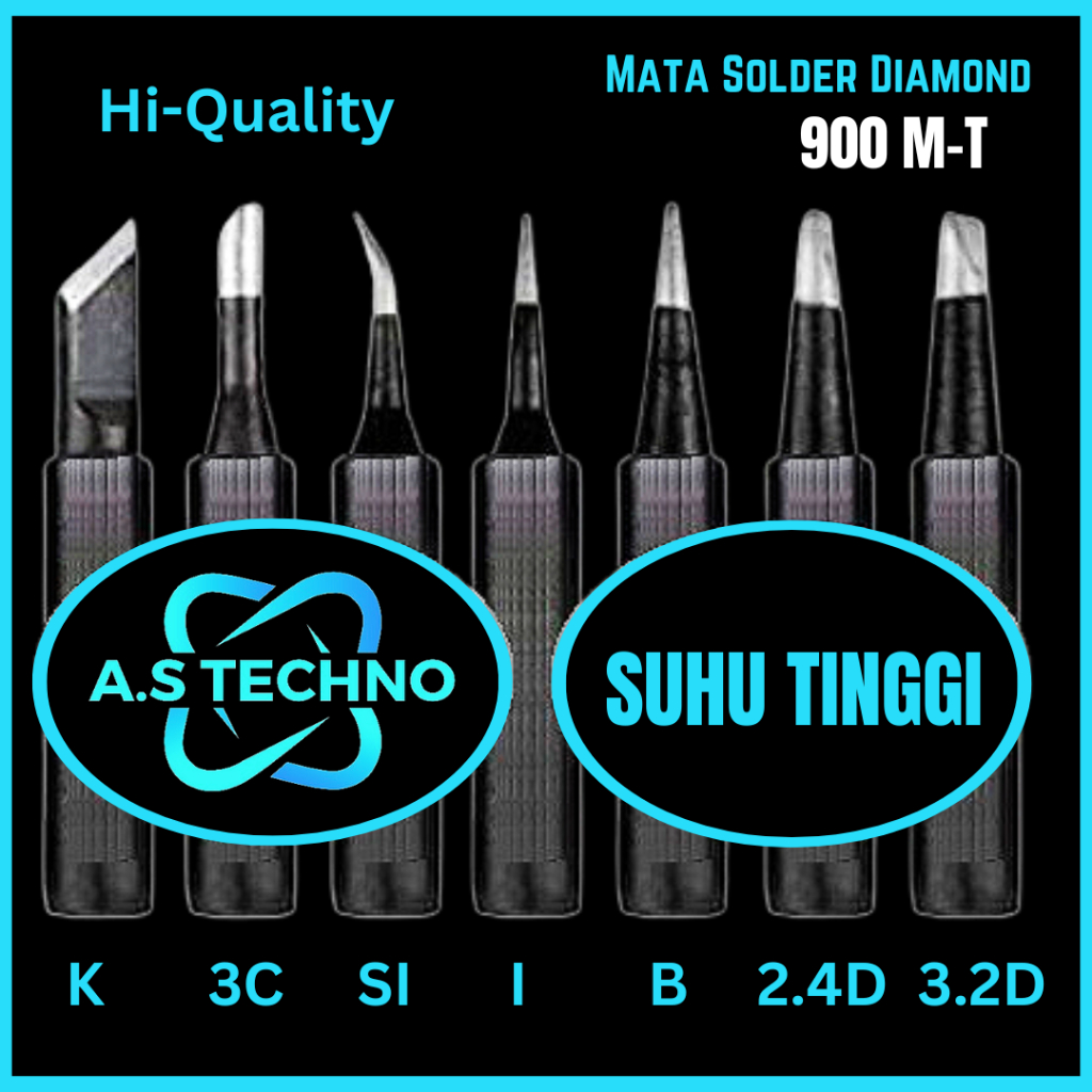 Jual Mata Solder Soldering 900M Satuan Tip Head Awet Black Diamond For 936 936A 908S | Shopee ...