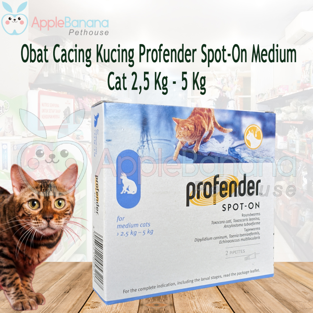 Jual Profender Spot On for medium cat 2.5-5kg - ovat cacing tetes ...