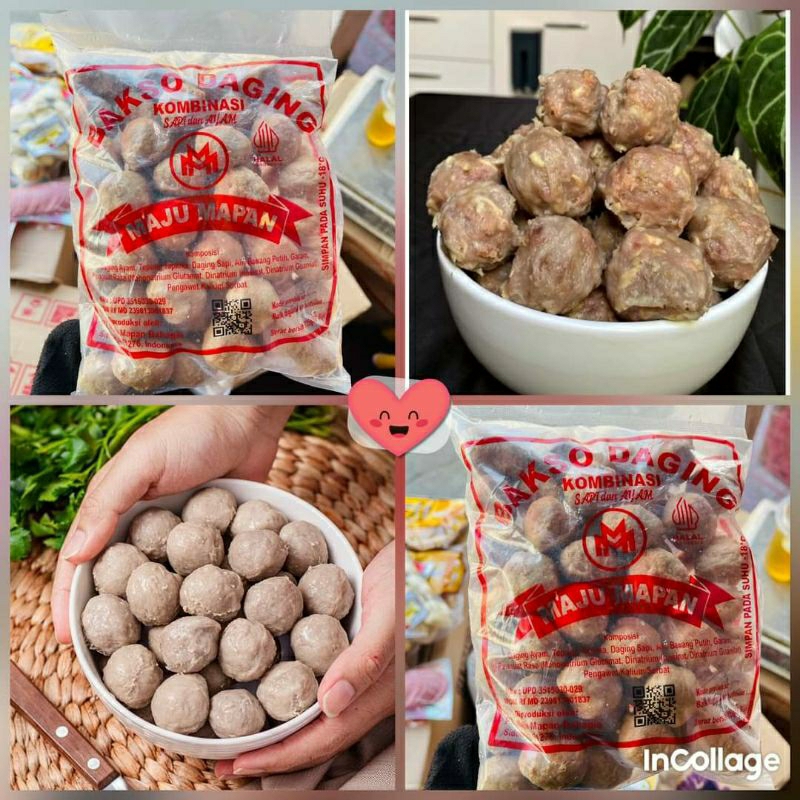 Jual bakso sapi maju mapan 725gr isi 50/maju mapan bakso sapi | Shopee ...