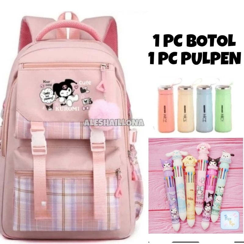 Jual Tas Ransel Korean Kurumi Bags Ransel anak Sekolah Sd Smp Remaja fashion | Shopee Indonesia