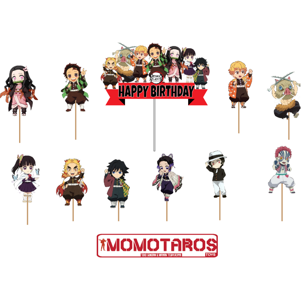 Jual Topper cake chibi demon slayer | Shopee Indonesia