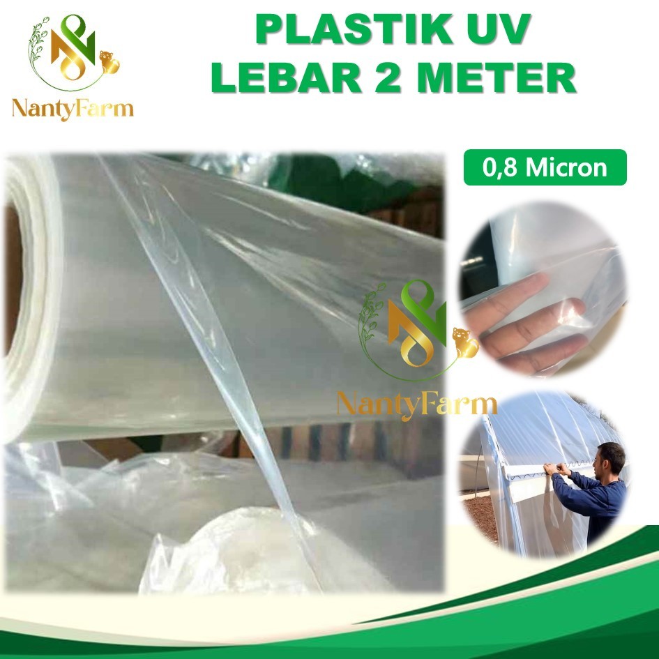 Jual Plastik UV Lebar 2 Meter Tebal 0,8 Transparan Per 1 meter | Shopee ...