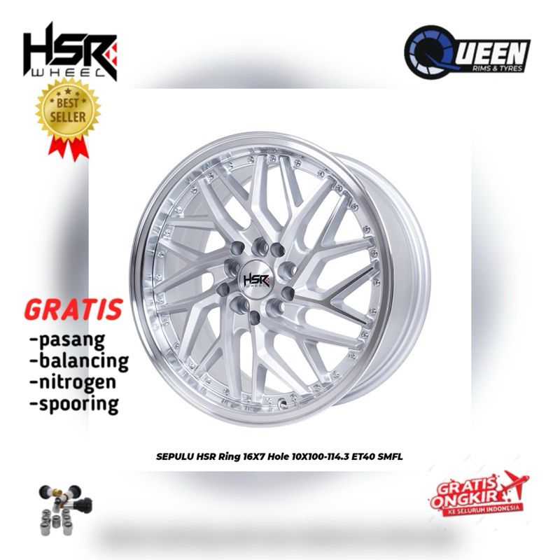 Jual VELG RACING MODEL CELONG R16 HSR SEPULU untuk mobil new avanza, new xenia, new veloz ...