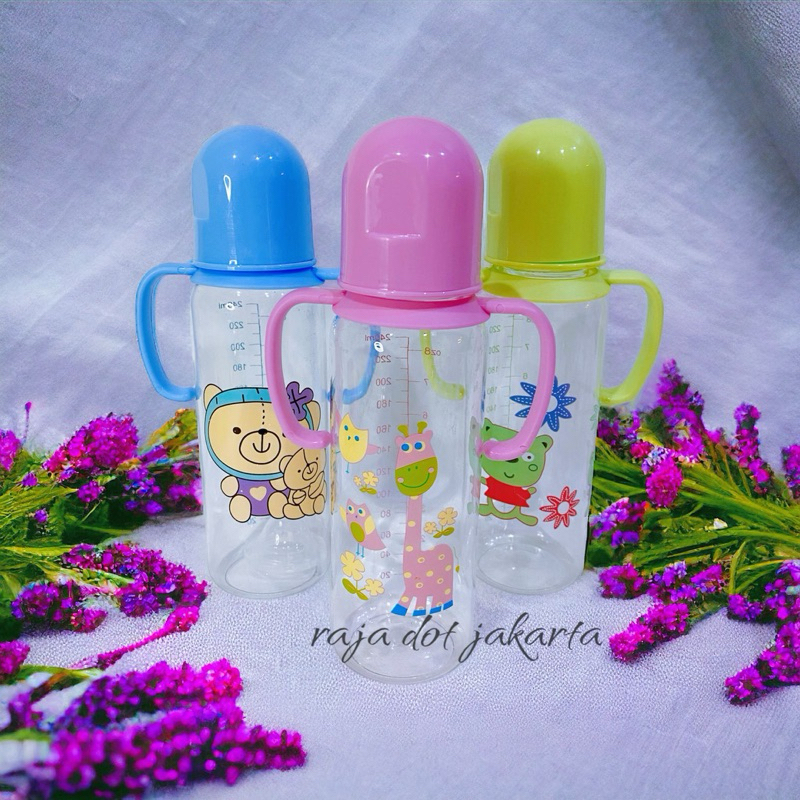 Jual Rekomendasi botol susu gagang 240ml bahan tebal / botol bayi viral ...
