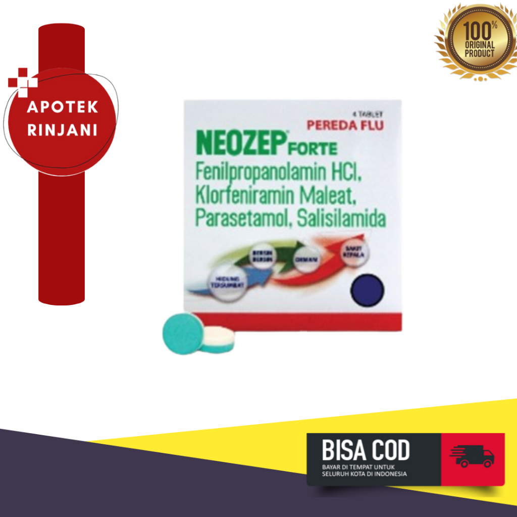 Jual NEOZEP FORTE PEREDA FLU (4 TABLET) | Shopee Indonesia