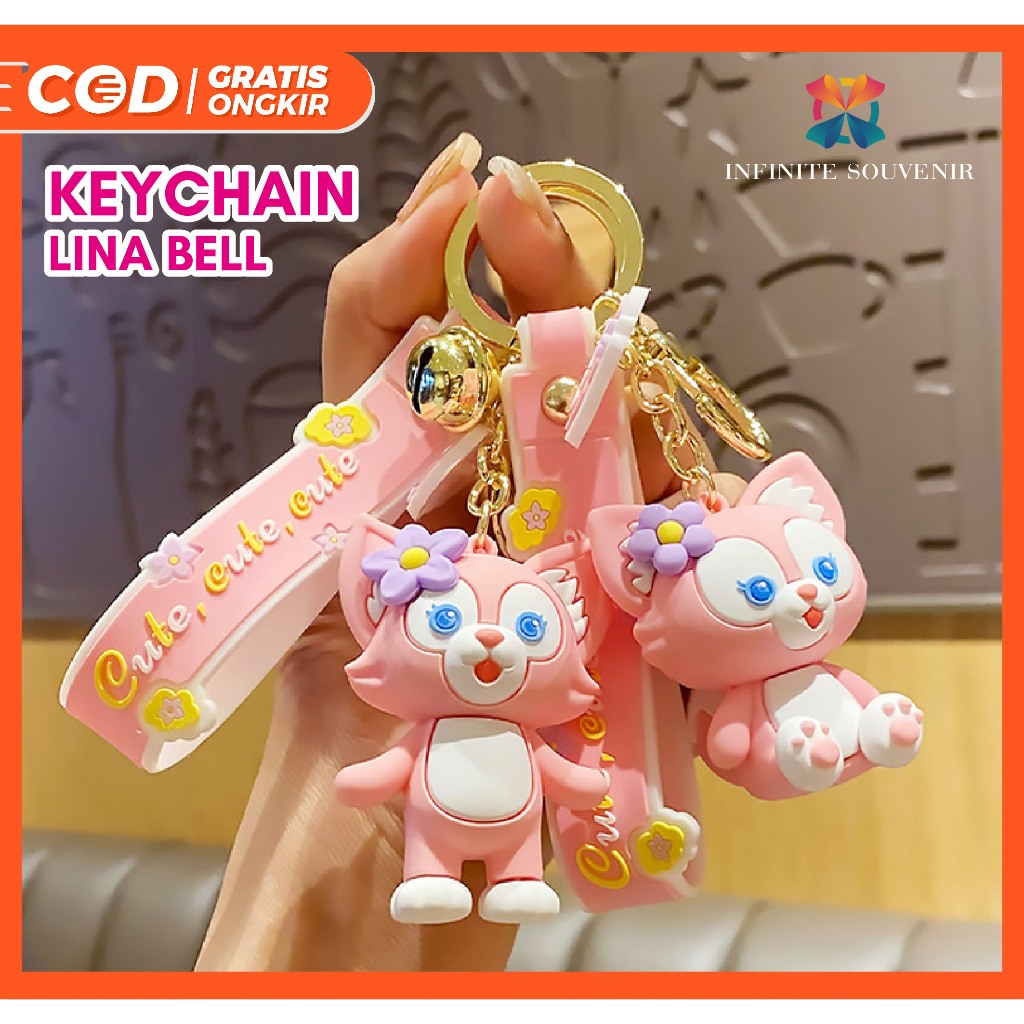 Jual Keychain Lina Bell / Gantungan Kunci Lina Bell / Kucing Lucu ...