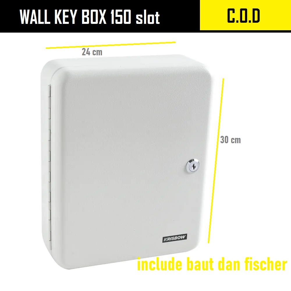 Jual KEY BOX KRISBOW 150 TEMPAT PENYIMPANAN KUNCI BRANKAS TEMBOK BOX ...