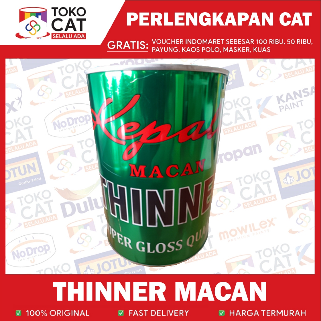 Jual THINNER PREMIUM CAMPURAN CAT MINYAK 1 L / THINER / TINER MURAH 1L | Shopee Indonesia