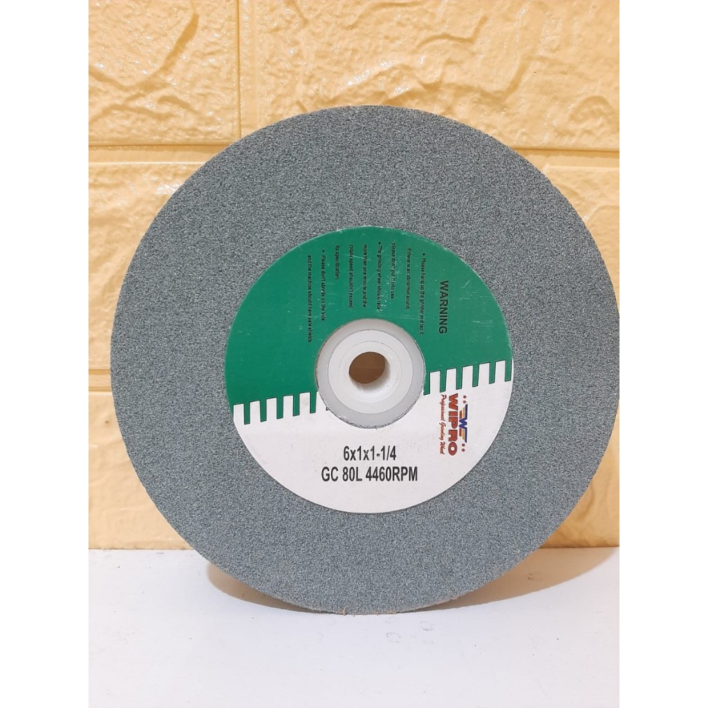 Jual Wipro Batu Gerinda Hijau 6 inch GC80L/ Batu Asah Duduk 6 Inch #80 ...