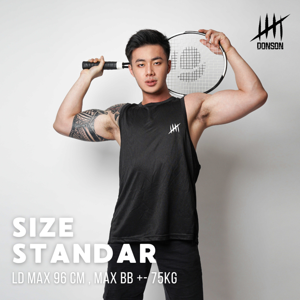 Jual DONSON Sportswear Simple Low Cut Singlet Dalaman Olahraga Kasual ...