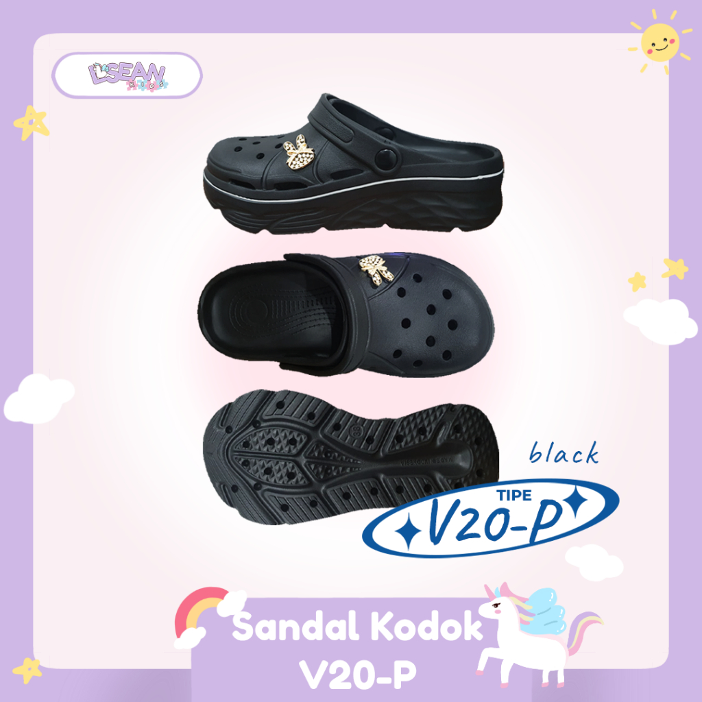 Jual SANDAL SEPATU WANITA MODEL KODOK BAIM HAK SOL TINGGI DENGAN PIN ...