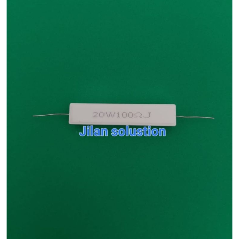 Jual Resistor Kapur 20 Watt 2,2 Ohm ukuran 1-300Ohm-15ohm | Shopee ...