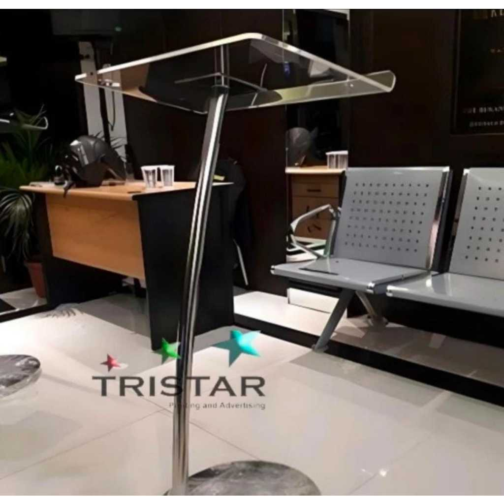 Jual Mimbar Podium Pulpits Minimalis Akrilik Acrylic Stainless Premium ...
