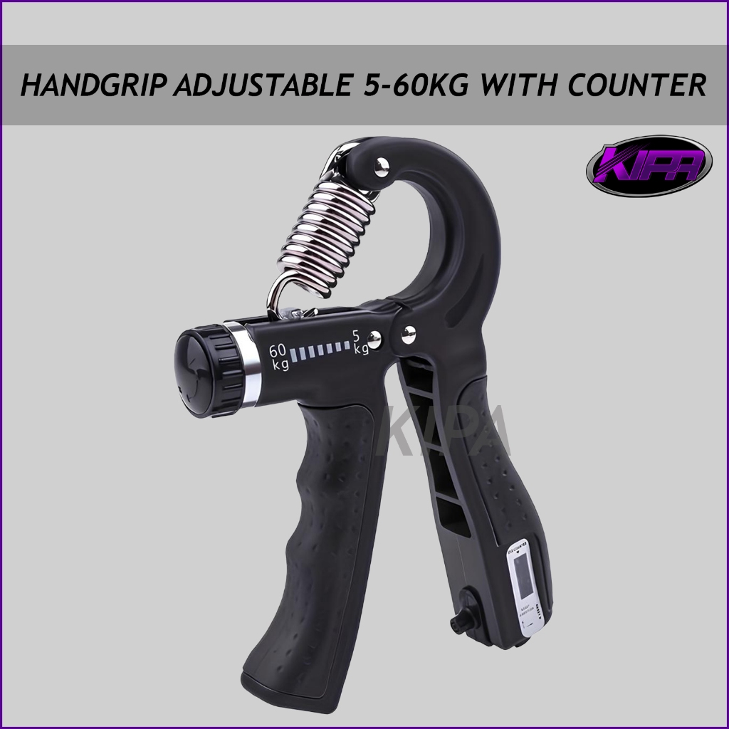 Jual Handgrip Adjustable 5-60kg Dilengkapi Dengan Counter Alat Hitung ...