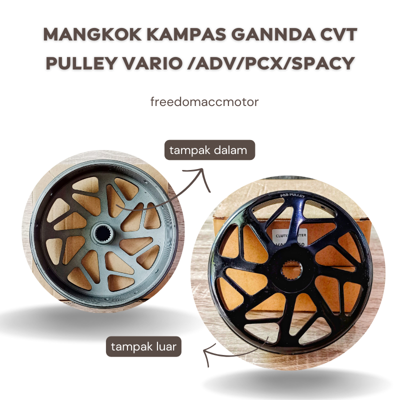 Jual MANGKOK GANDA RACING VARIASI VARIO 110,125,150,160/PCX150,160 ...