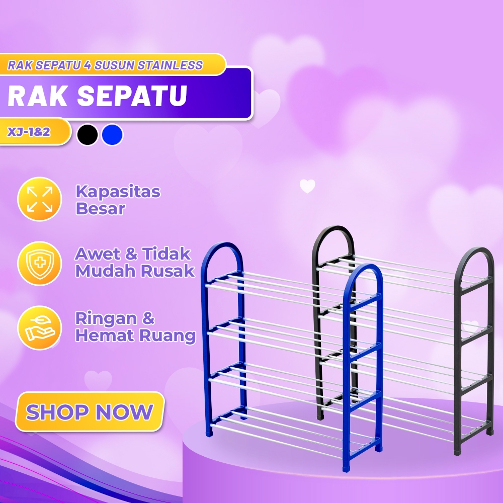 Jual Lapak Wallpaper Official Shop Rak Sepatu Stainless Rak Sepatu ...