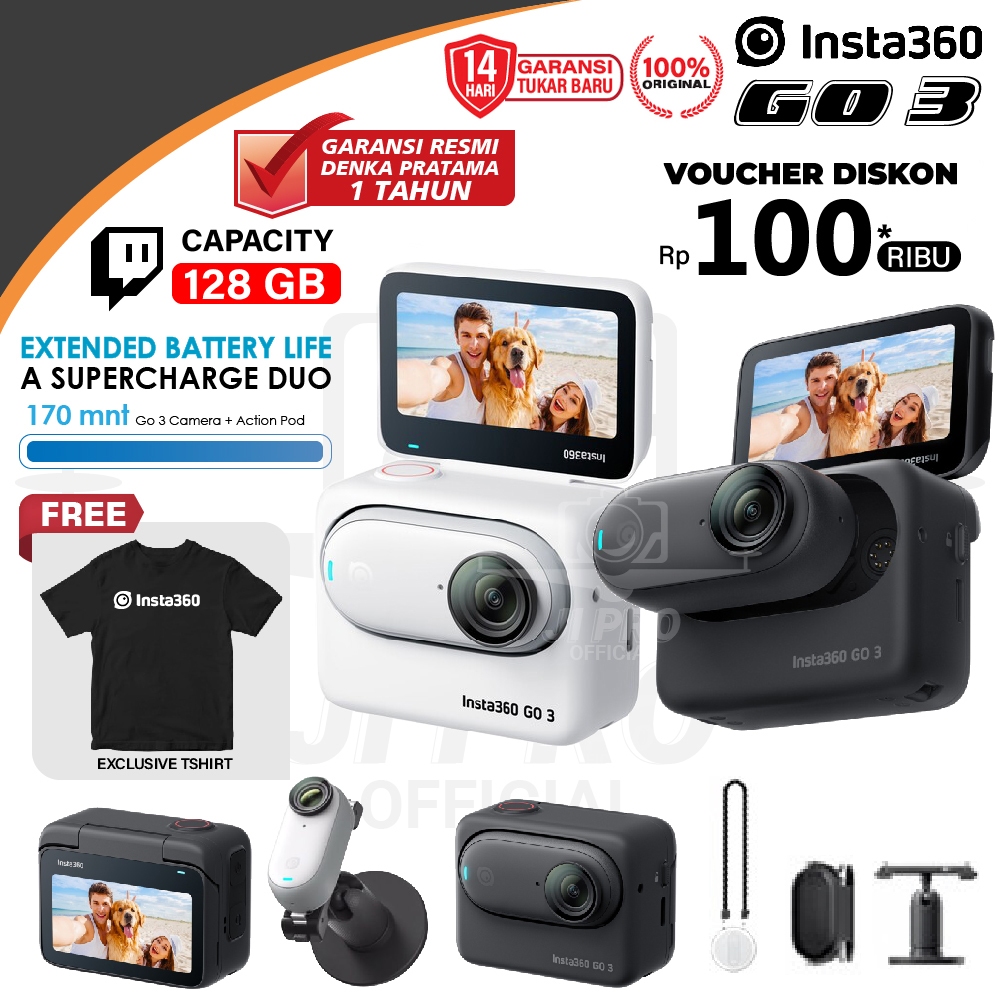 Jual Insta360 GO 3 Action Camera High-Capacity Edition 128GB - Insta ...