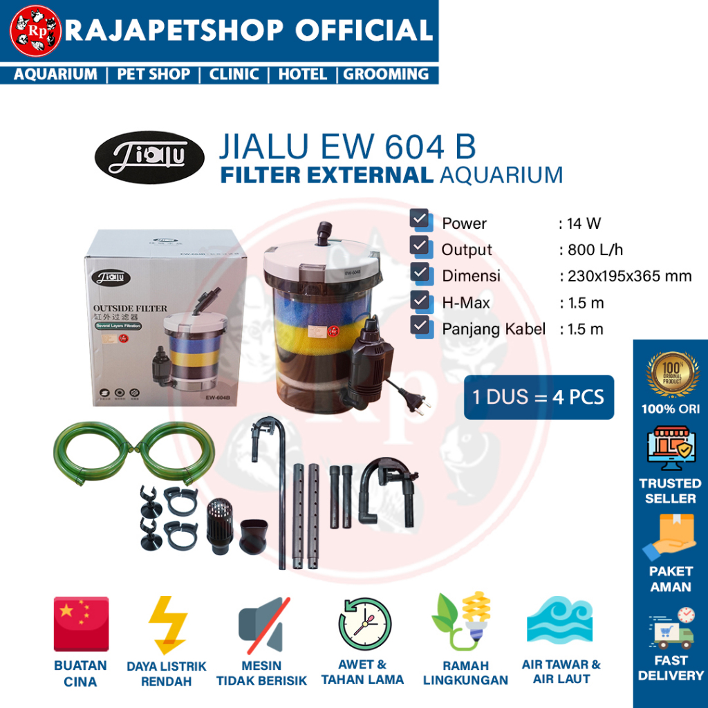 Jual ( EKSTERNAL FILTER ) JIALU EW 604B CANISTER AQUASCAPE EXTERNAL FILTER AQUARIUM | Shopee ...