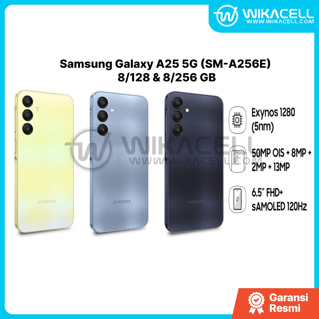 Jual Samsung Galaxy A25 5G (SM-A256E) 8/128 & 8/256 GB - Blue/Black ...