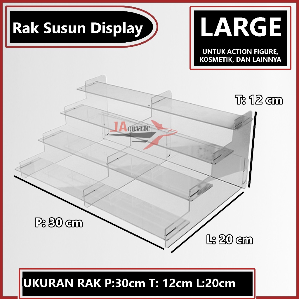 Jual STAND DISPLAY ACTION FIGURE AKRILIK / RAK SUSUN SERBAGUNA / RAK ...