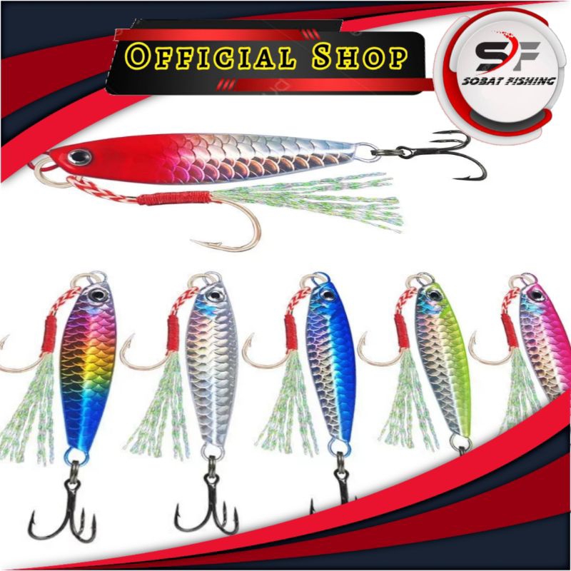 Jual Umpan pancing 7g/10g/15g/20g/25g Fishing Lure Bait Hook Jigging metal terlaris | Shopee ...