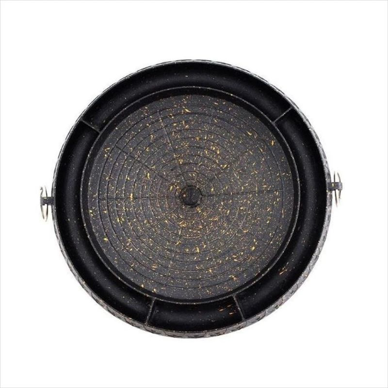 Jual CYPRUZ Grill Pan TG0305 / TG 0305 Korean 36 cm Round BBQ Marble ...