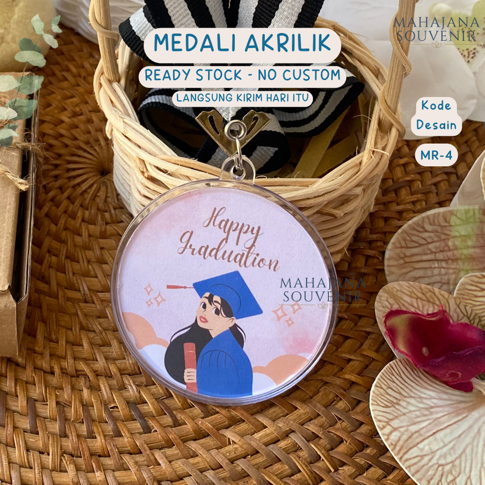 Jual Gift Medali Akrilik Hadiah Wisuda Kado Ulang Tahun Cewek Kado ...