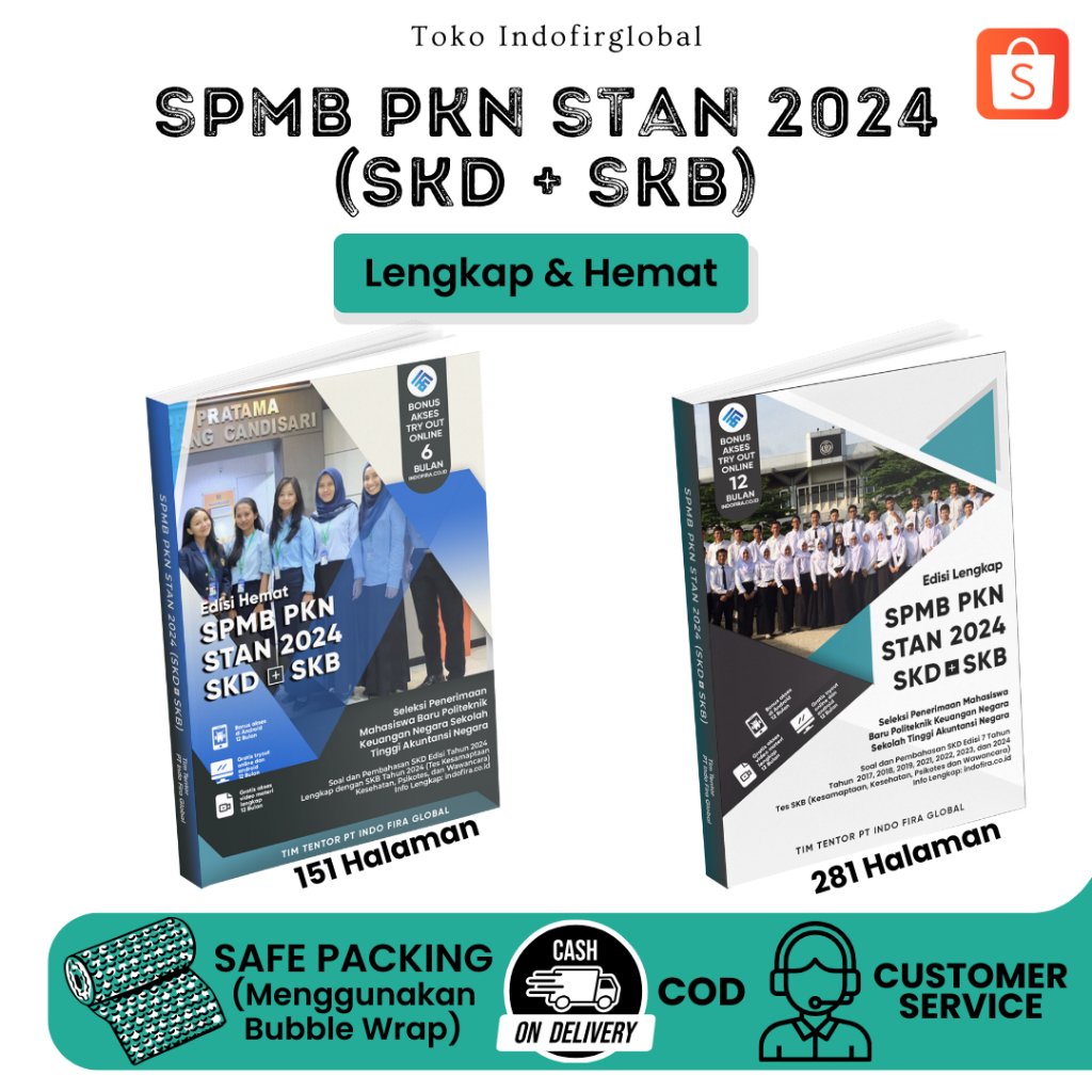 Jual BUKU TERBARU SPMB PKN STAN 2024 [SKD + SKB] (Edisi Lengkap & Edisi Hemat + Gratis Akses ...